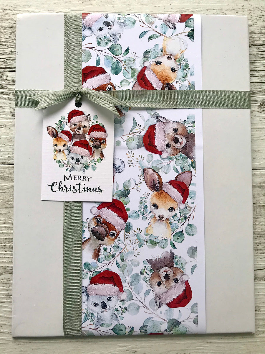 AUSTRALIAN ANIMALS Christmas Gift Wrap Belly-Bands – Scattered Seed Co