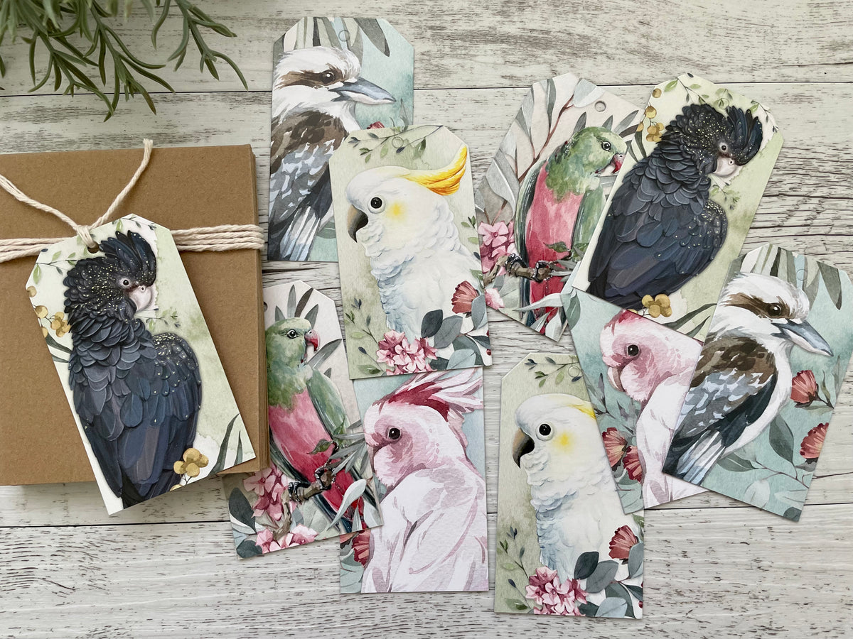 AUSTRALIAN BIRDS gift tags - New bigger size! – Scattered Seed Co