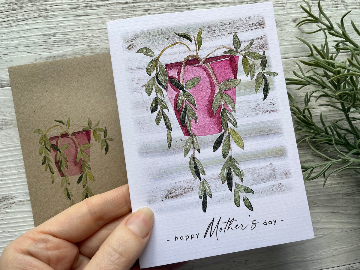 POTTED PLANTS Mothers Day Card – Scattered Seed Co