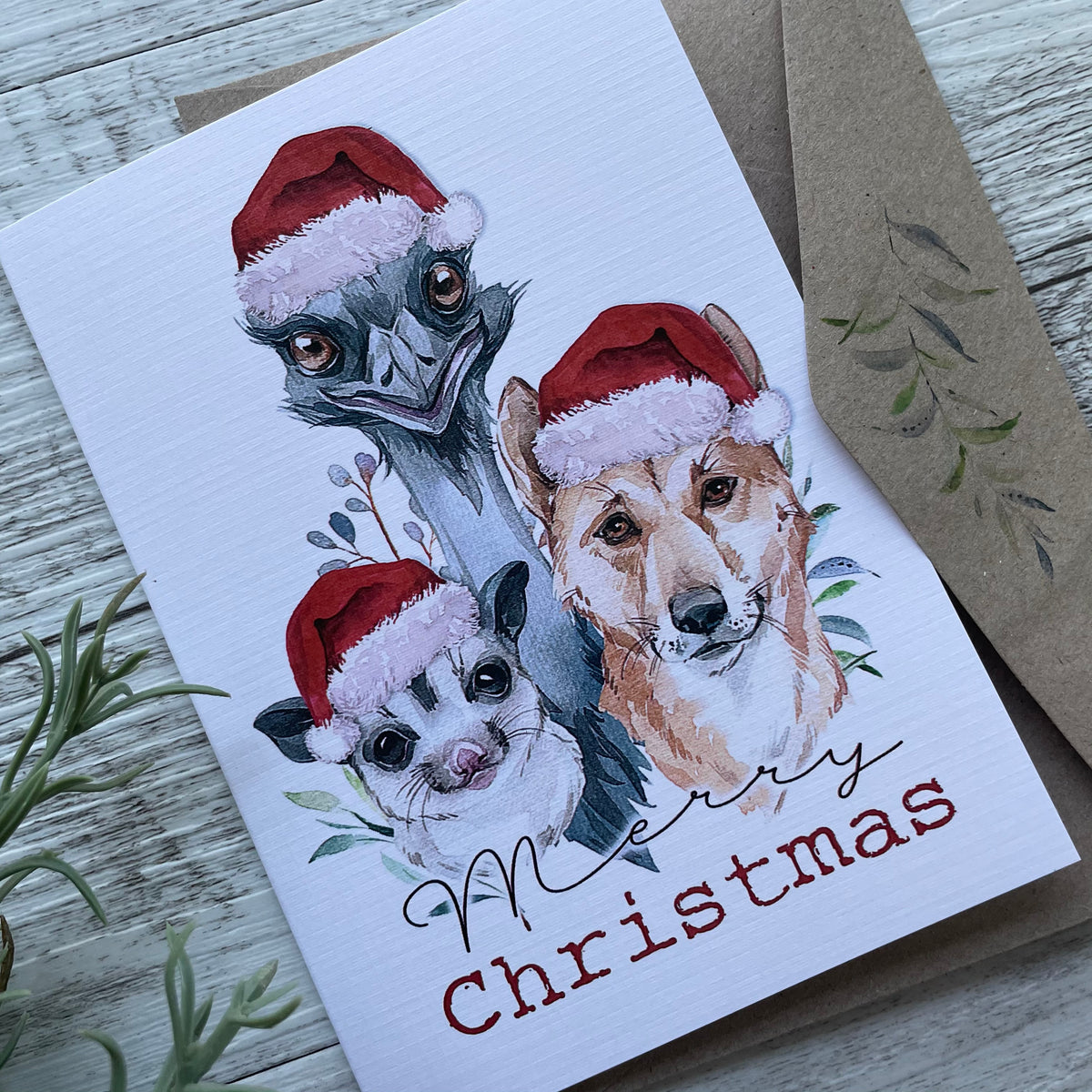AUSTRALIAN ANIMALS CHRISTMAS Cards - set of 4 – Scattered Seed Co