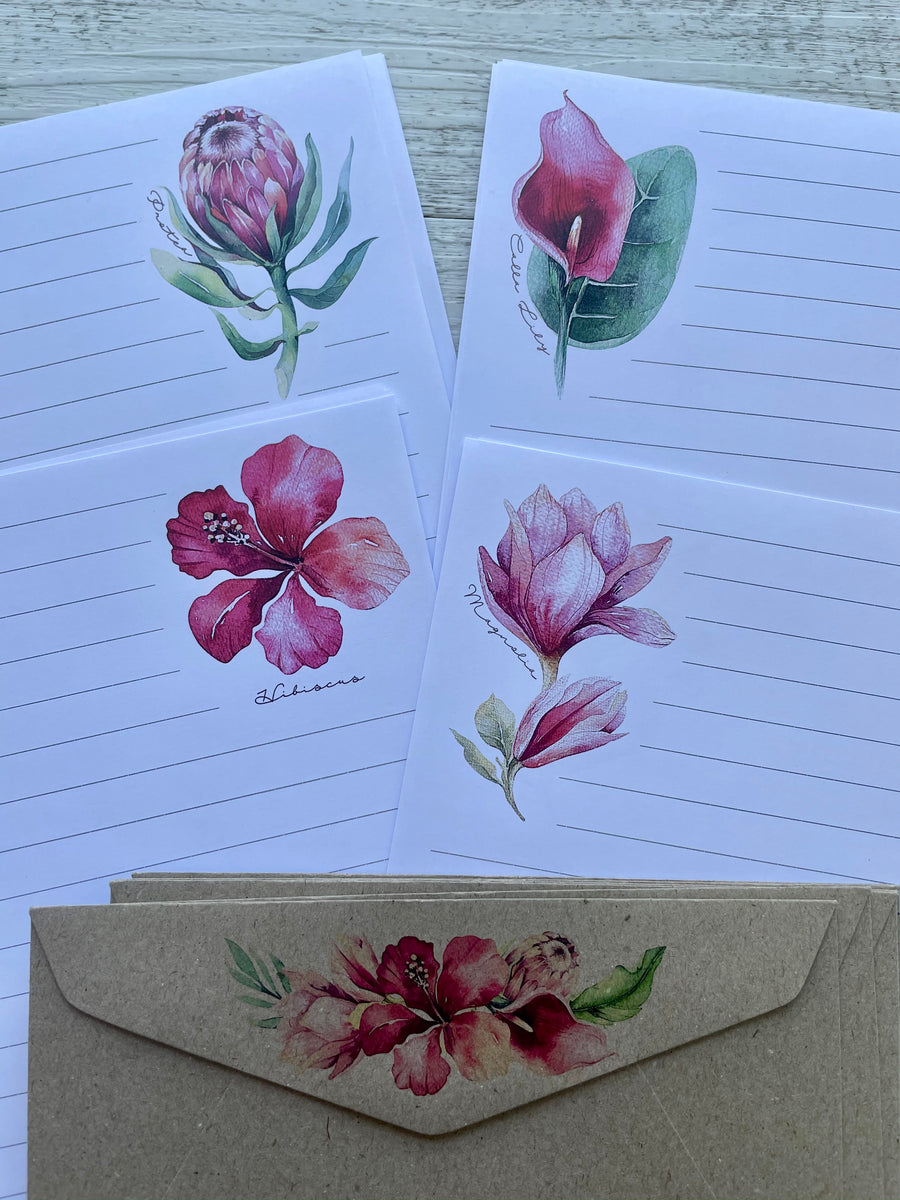TROPICAL Writing Paper Set (Non-Personalised) – Scattered Seed Co