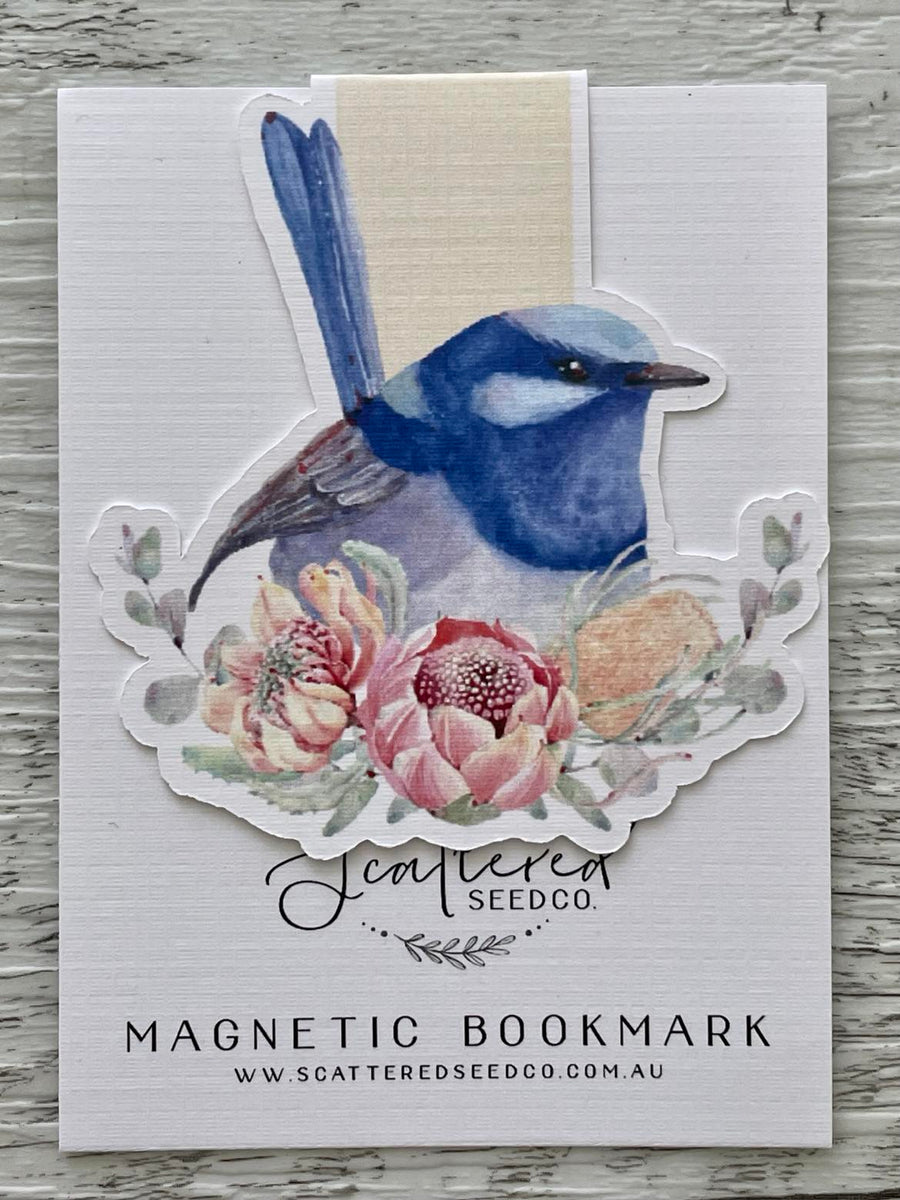 Fairy Wren MAGNETIC BOOKMARK – Scattered Seed Co