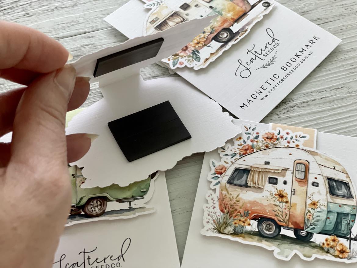 Floral Vintage Caravan Magnetic Bookmarks – Scattered Seed Co