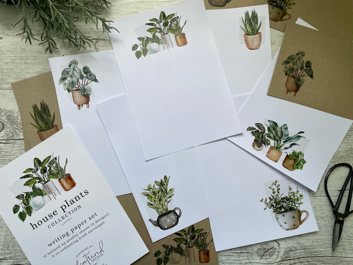 HOUSE PLANTS Collection Writing Paper Set (Non-Personalised ...