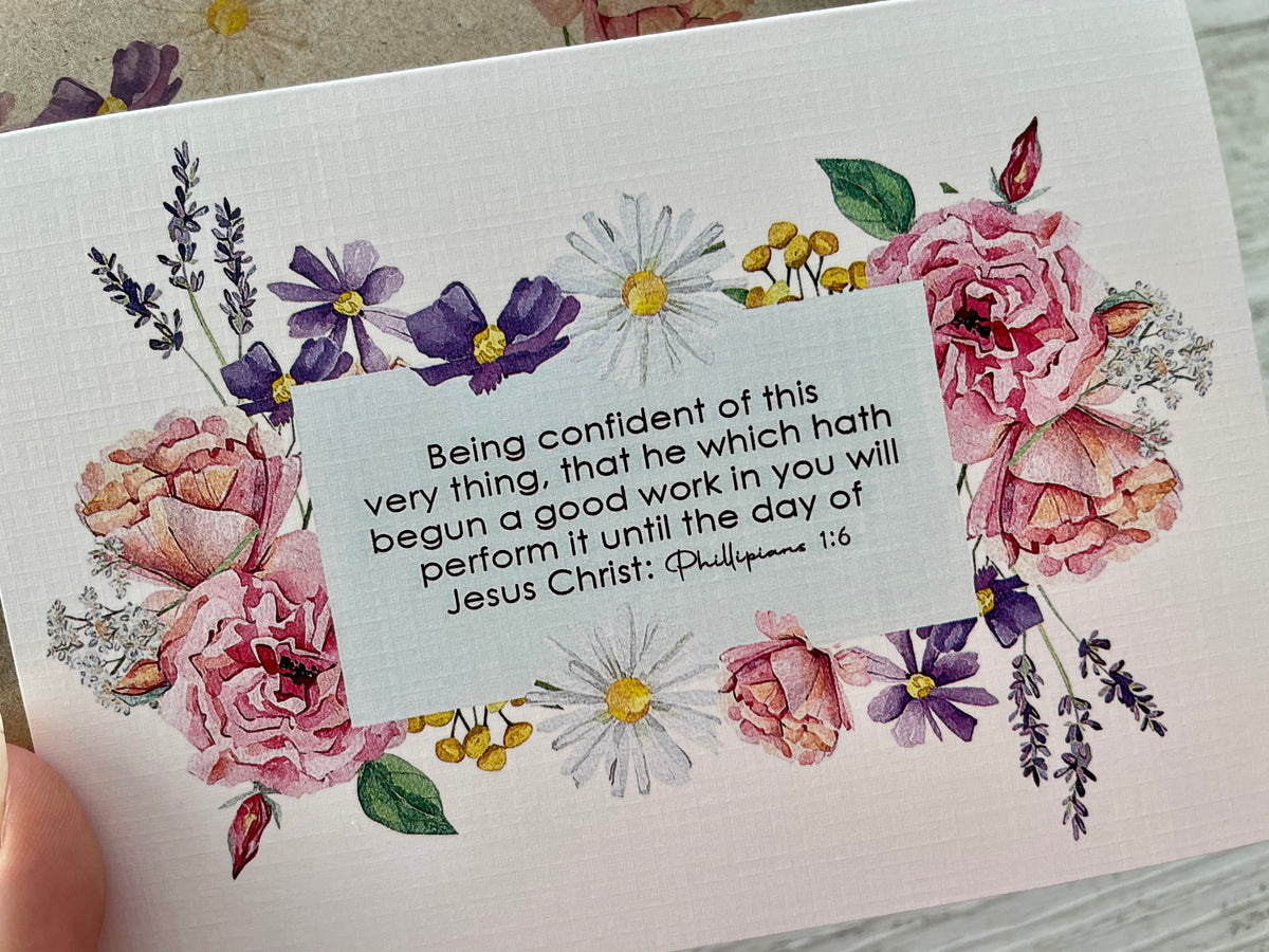 Wildflower Scripture Verse Card set – Scattered Seed Co