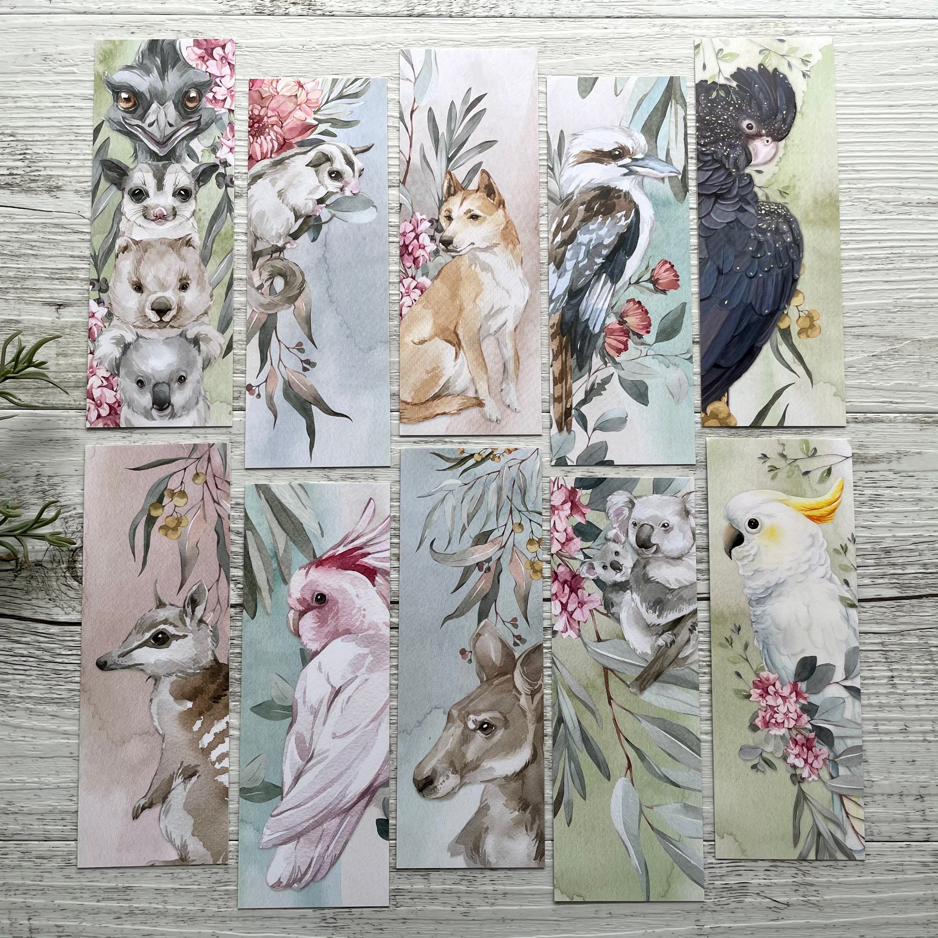 Australian Animal Bookmarks set of 10 – Scattered Seed Co