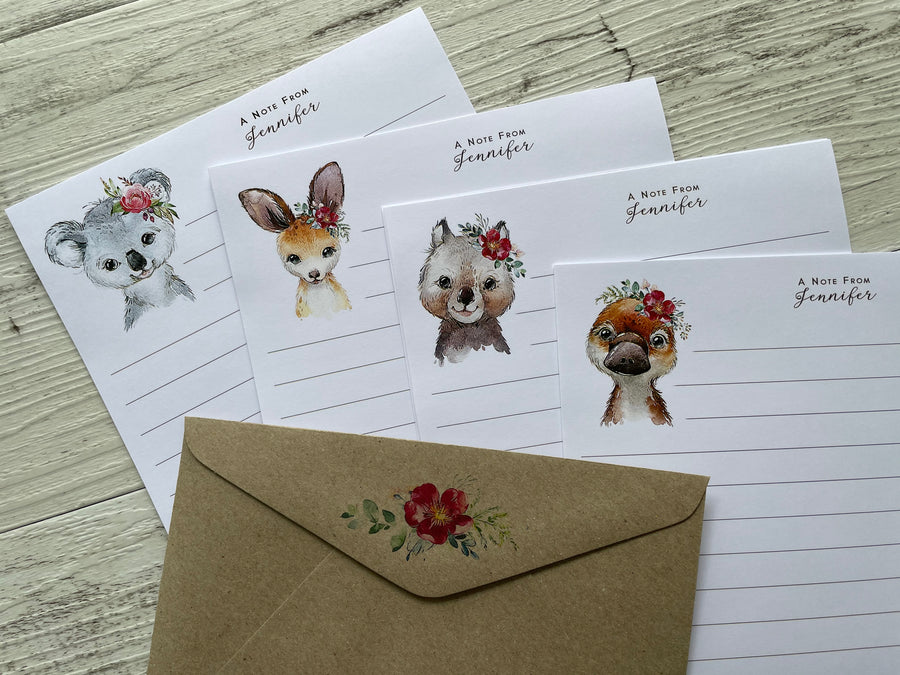 Personalised Writing Paper Sets – Scattered Seed Co