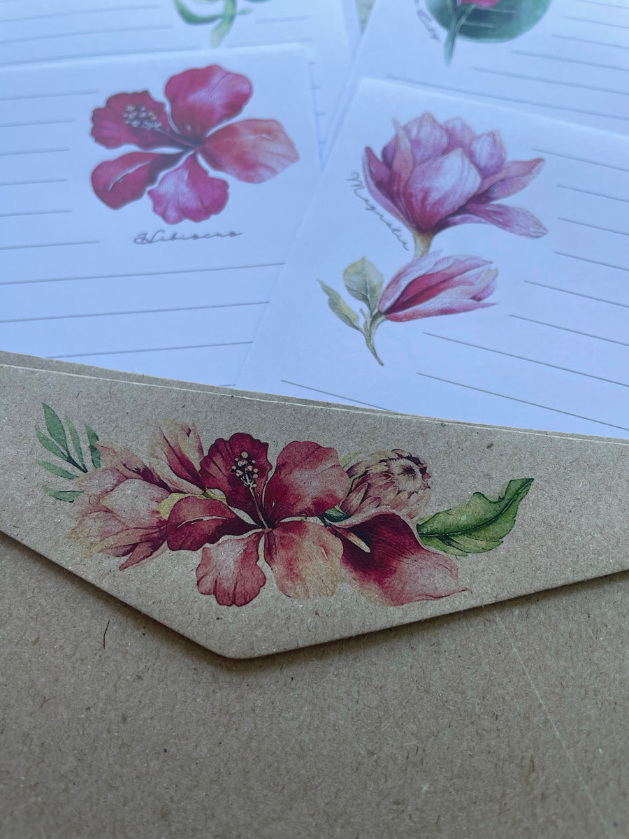 TROPICAL Writing Paper Set (Non-Personalised) – Scattered Seed Co