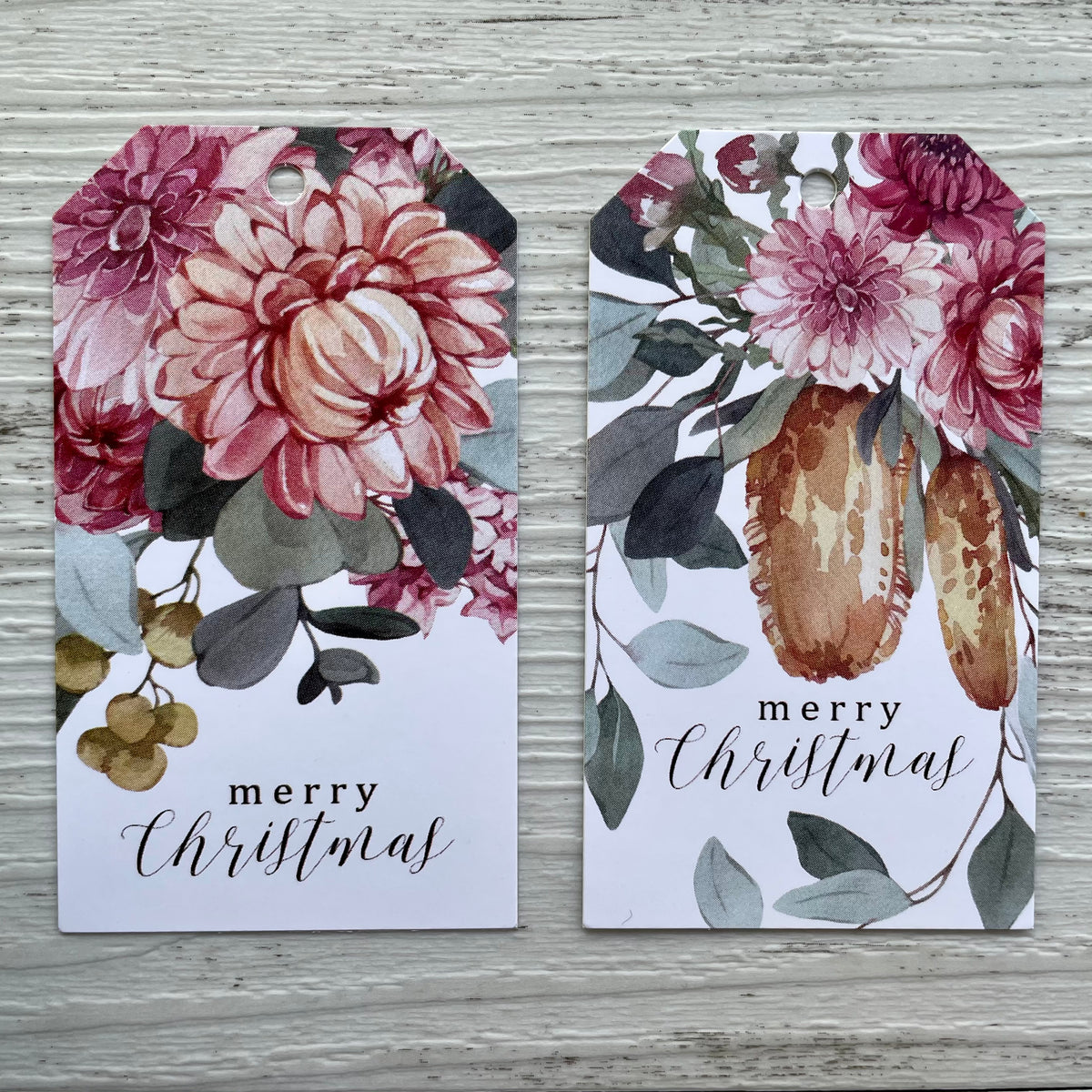 AUSTRALIAN NATIVE BOUQUET CHRISTMAS gift tags - New bigger size ...
